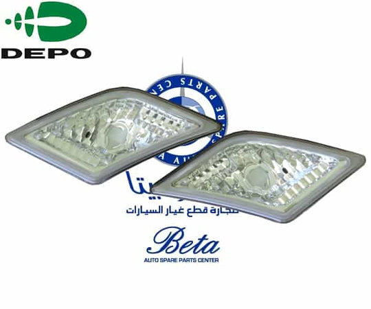 Mercedes C-Class W204 (2008-2010), Front Bumper Reflectors (Crystal ...