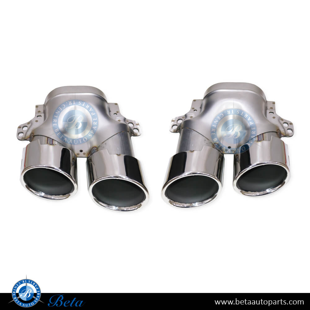 Mercedes E-Class W213 (2021-2023), Exhaust Tips AMG E53 (Silver), Chin ...