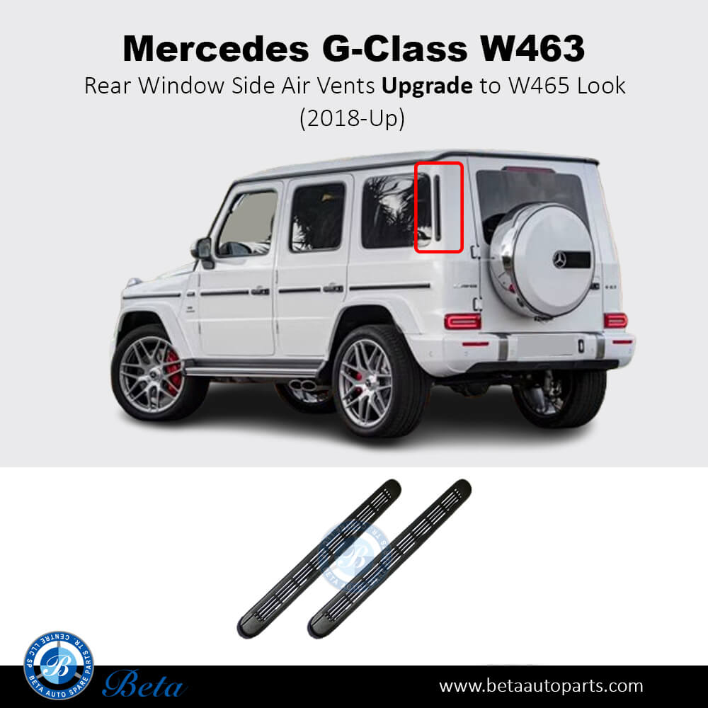 Mercedes G-Class W465 (2018-Up), Rear Window Side Air Vents Upgrade to ...