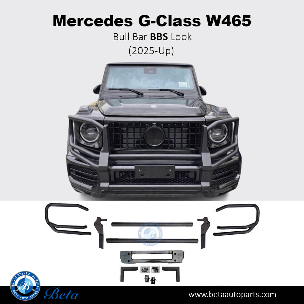 Mercedes G-Class W465 (2025-Up), Bull Bar BBS Look (Black), China, 465 ...