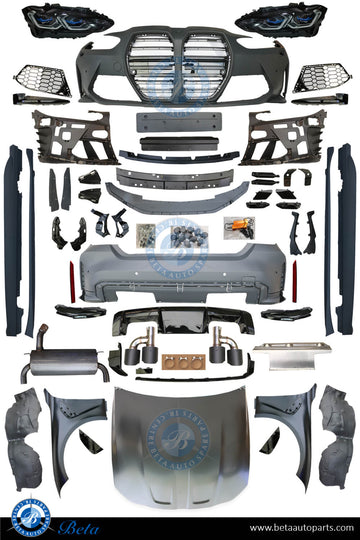 BMW 3 Series F30 (2012-2018), Body Kit Conversion Upgrade to G80 M3 Lo ...