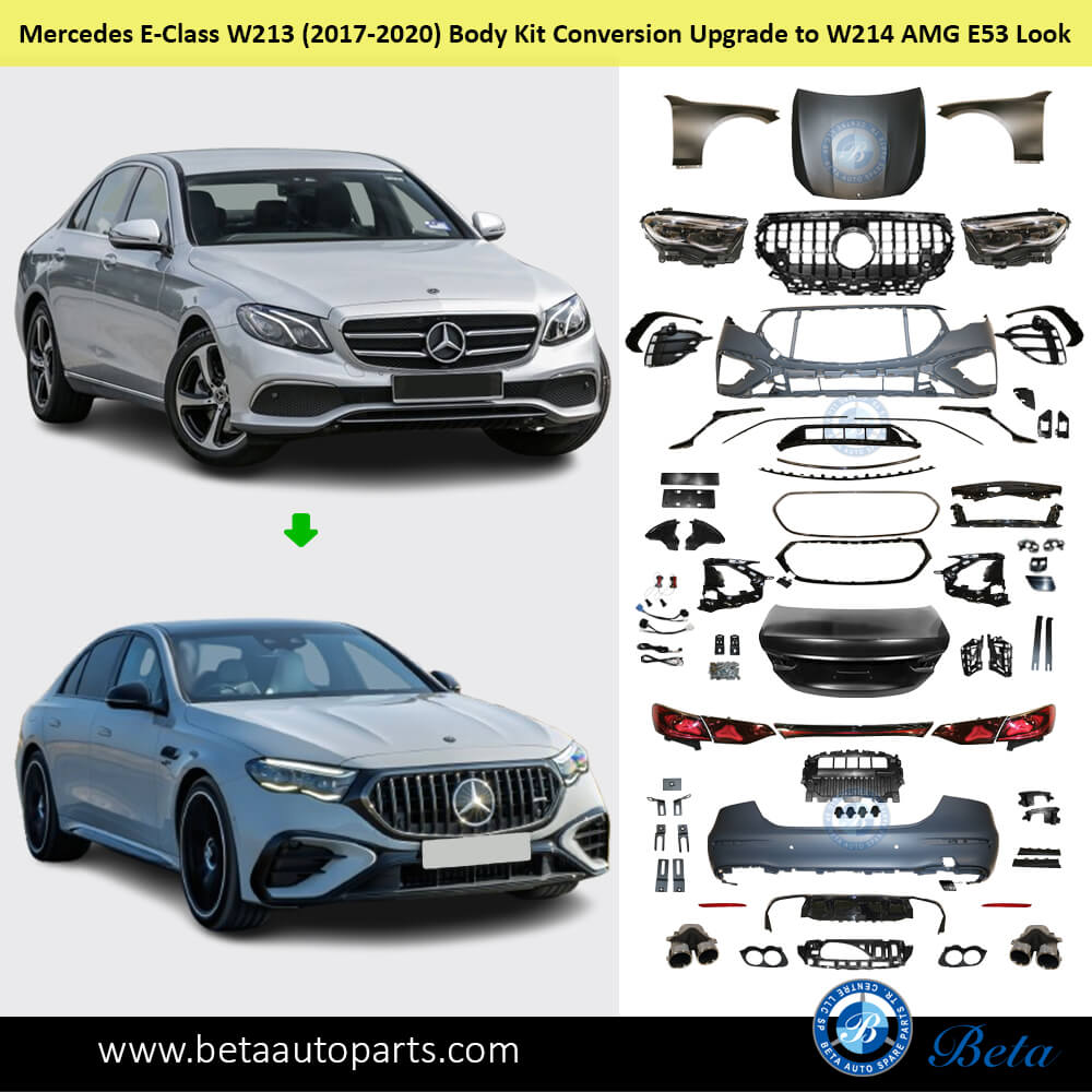 Mercedes E-Class W213 (2017–2020) Body Kit Upgrade to W214 AMG E53 Look ...